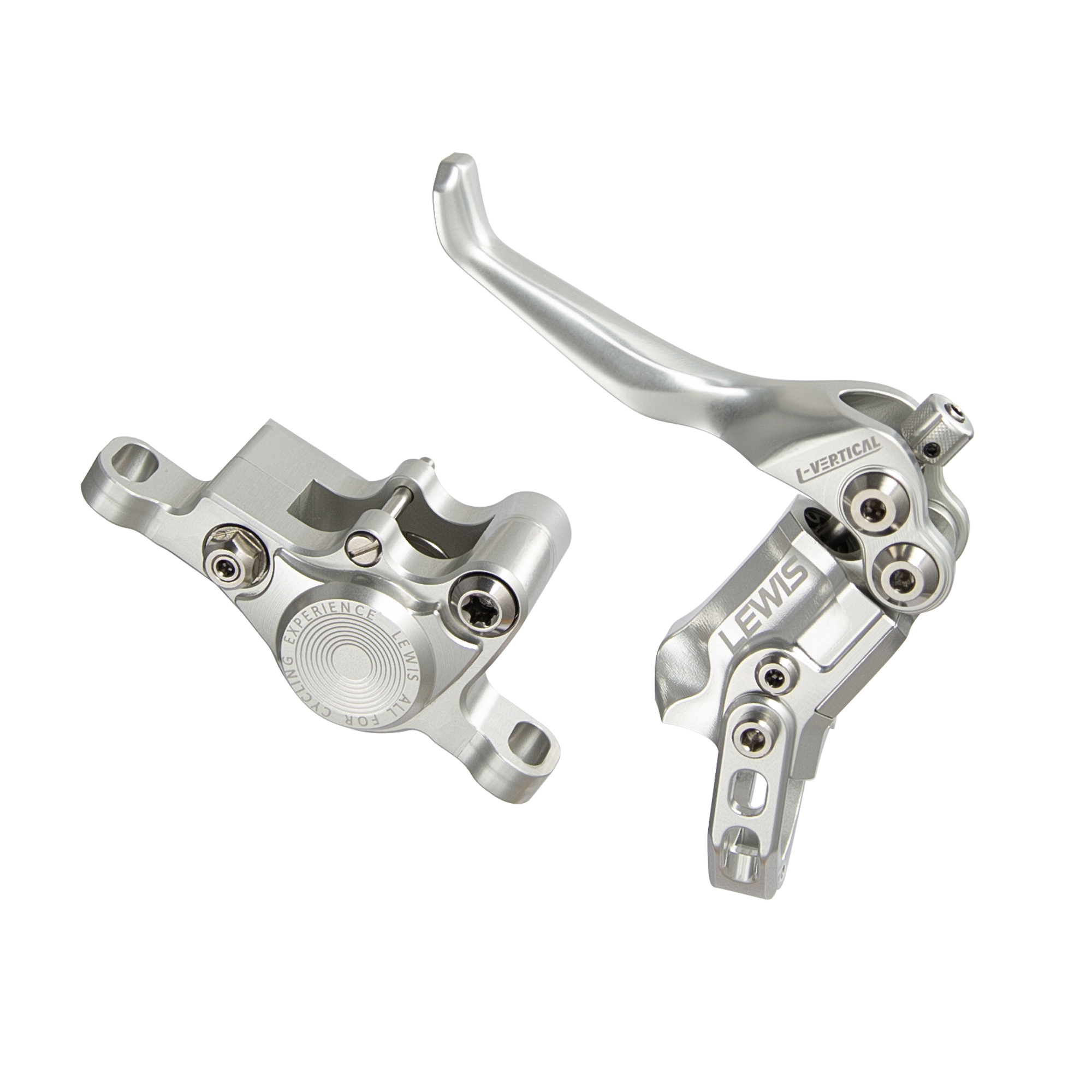 2 pot vertical brake (silver) Front and rear. – Submission Cycles